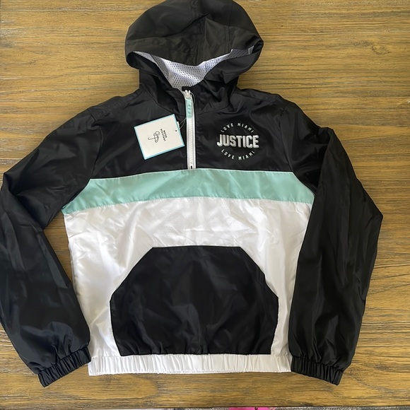 Justice | Shirts & Tops | Justice Water Resistant Logo Jacket ...
